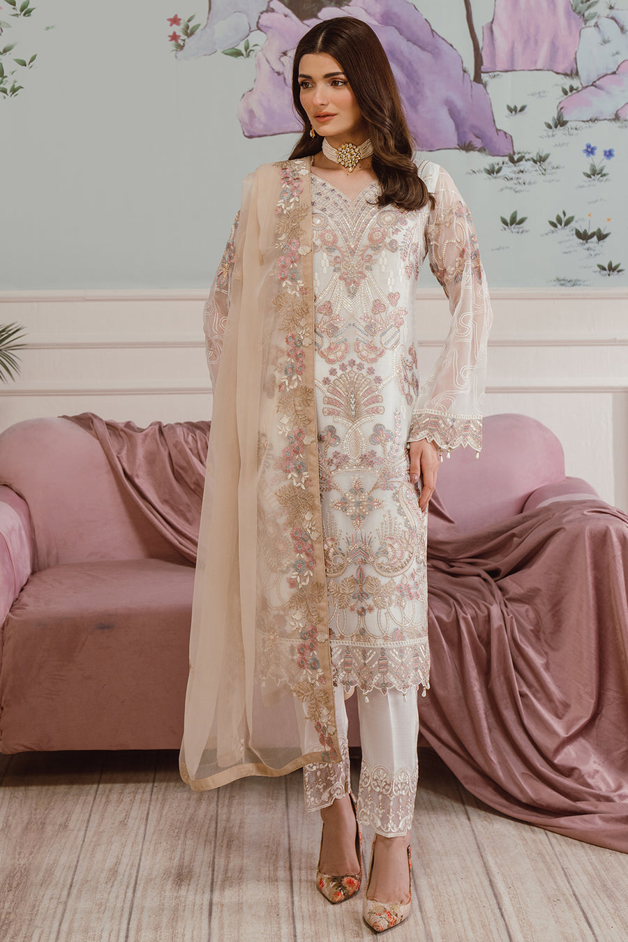 Embroidered Chiffon Collection 2023 | Women Unstitched | Ramsha