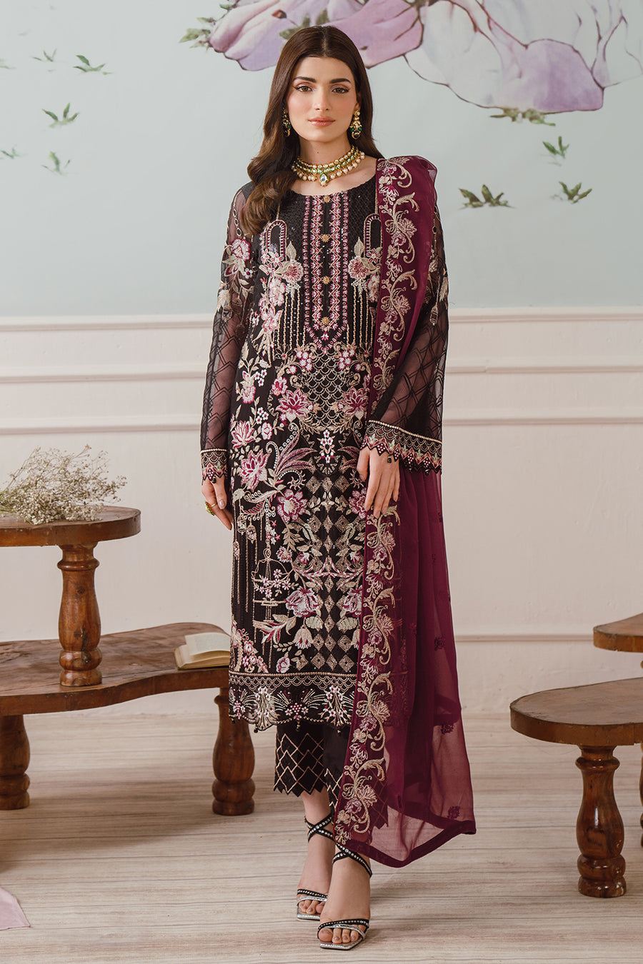 Embroidered Chiffon Collection 2023 | Women Unstitched | Ramsha